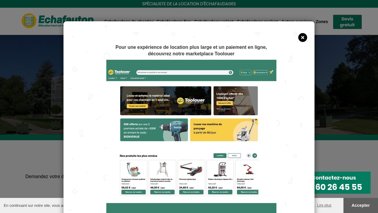 Location structure tubulaire - Echafautop